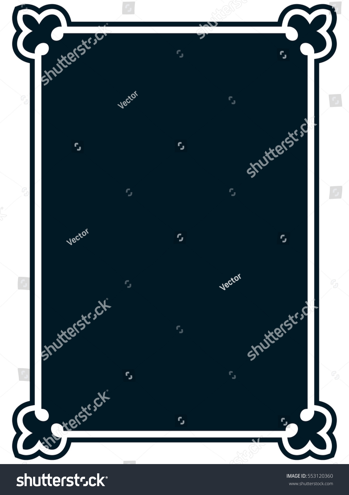 Frame Border Label Page Vector Vintage: vector de stock (libre de ...