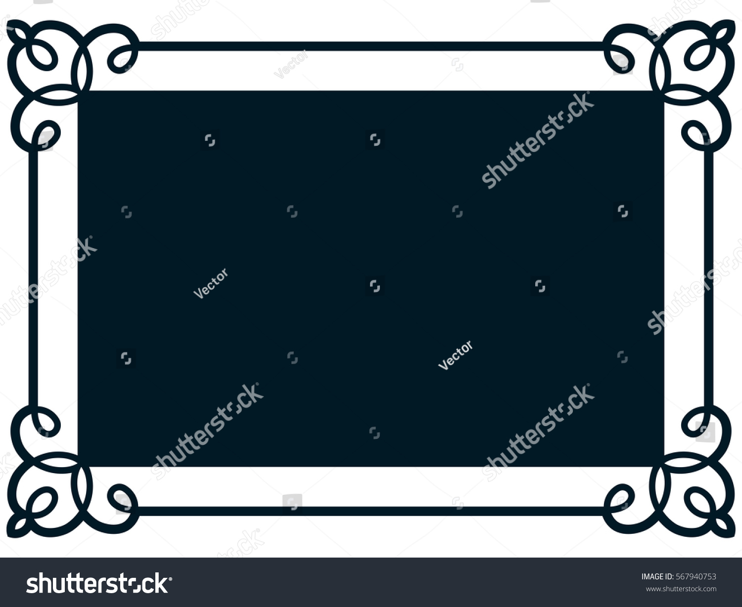 Frame Border Label Page Vector Vintage 库存矢量图（免版税）567940753 | Shutterstock