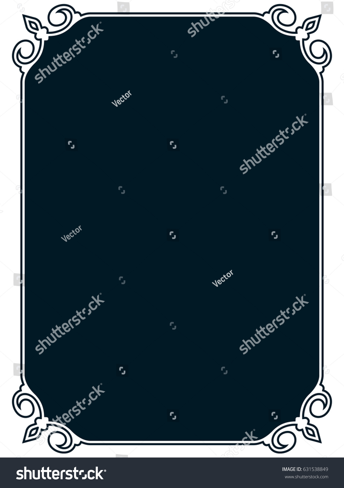 Frame Border Label Page Vector Vintage: vector de stock (libre de ...