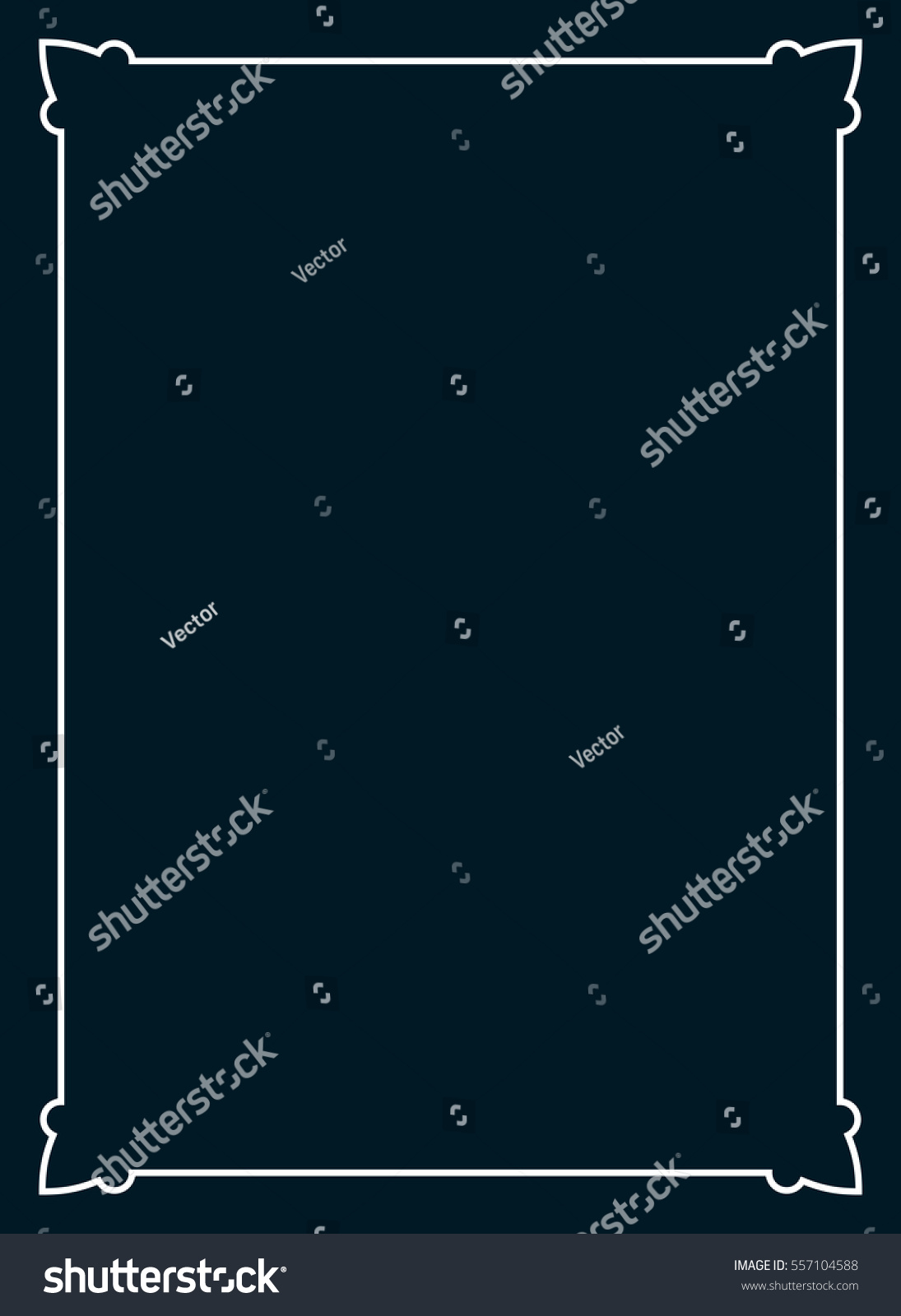 Frame Border Line Page Vector Book Stock Vector (Royalty Free ...