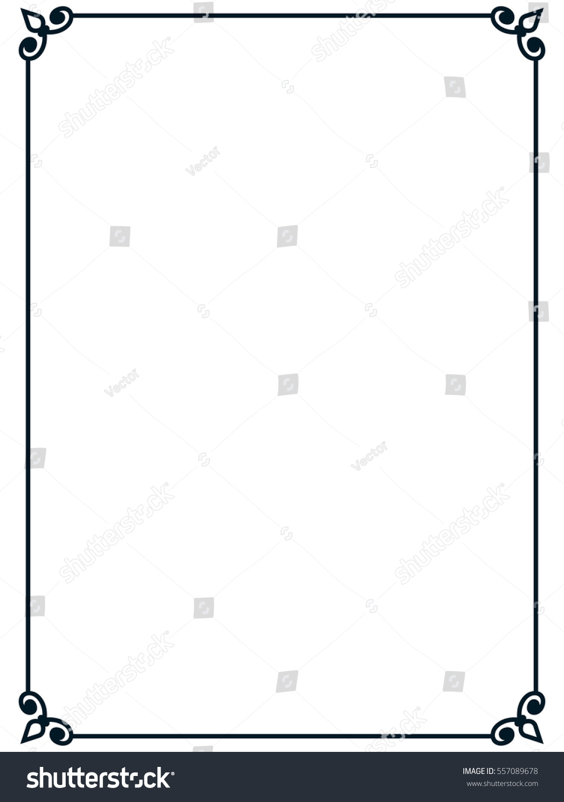 Page de bordure de cadre image : image vectorielle de stock (libre de ...