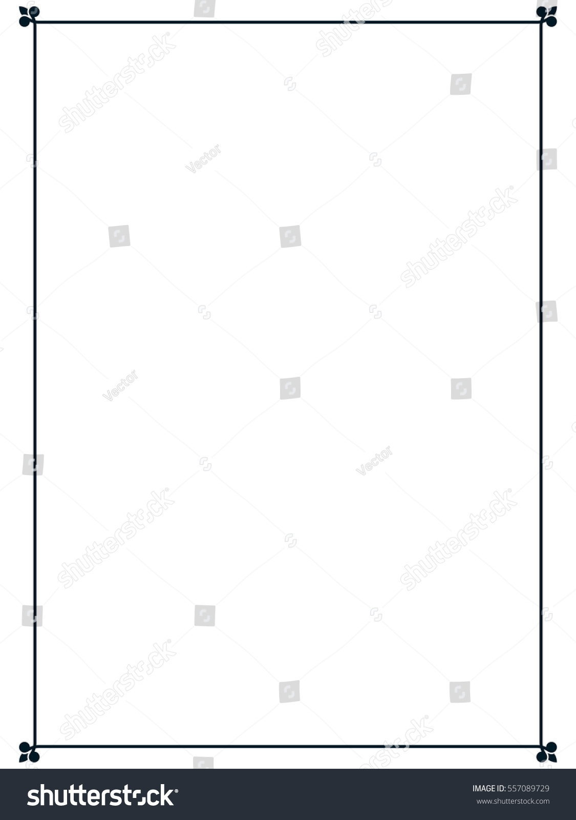 Página vectorial de línea de borde: vector de stock (libre de regalías ...