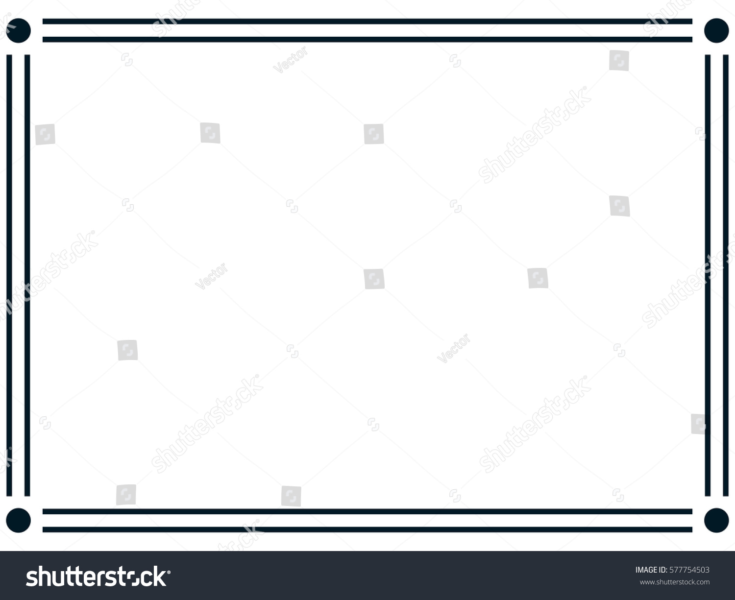 Rahmenlinie Vektorvintage einfach: Stock-Vektorgrafik (Lizenzfrei ...