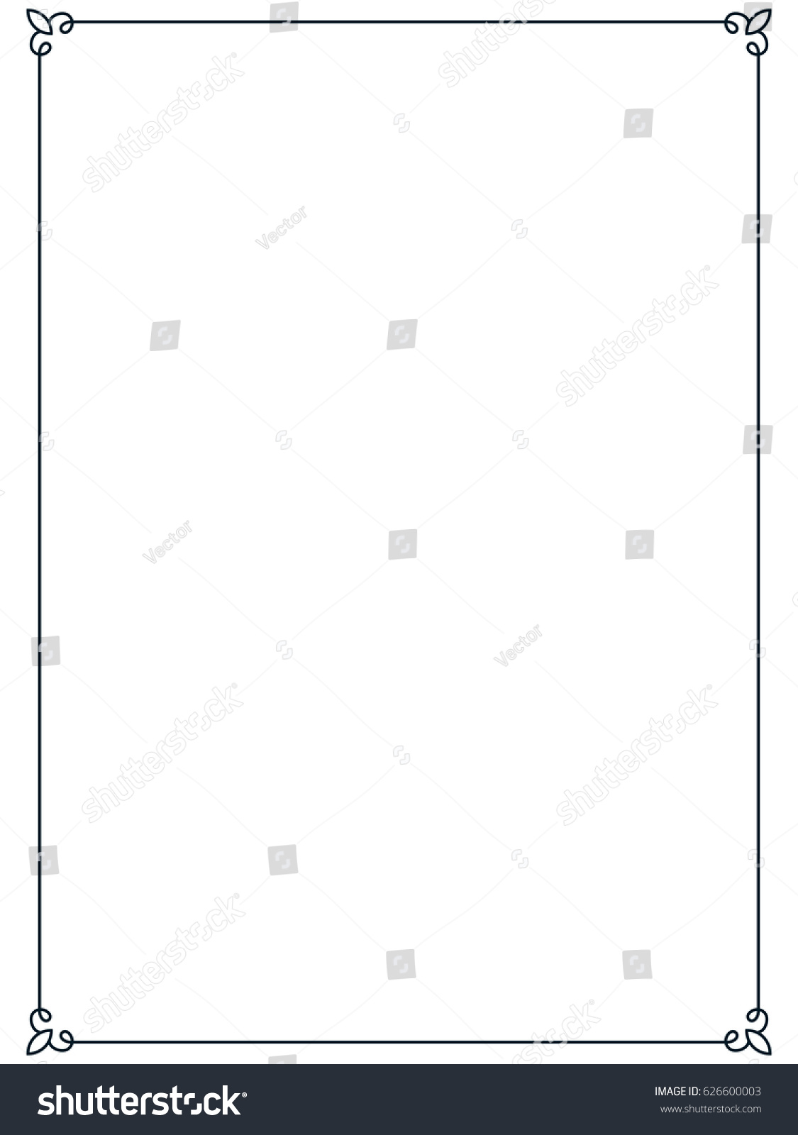 Frame Border Line Page Vector Vintage: Vector có sẵn (miễn phí bản ...