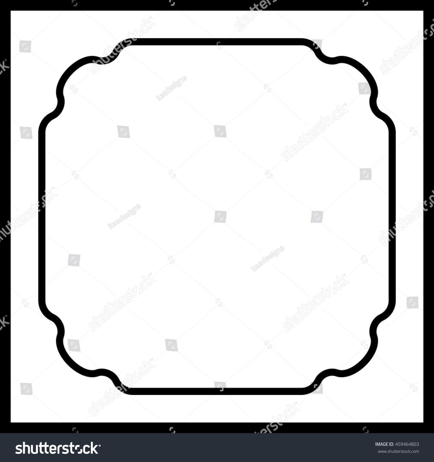 Frame Border Square Beautiful Vector Vintage Stock Vector (Royalty Free ...