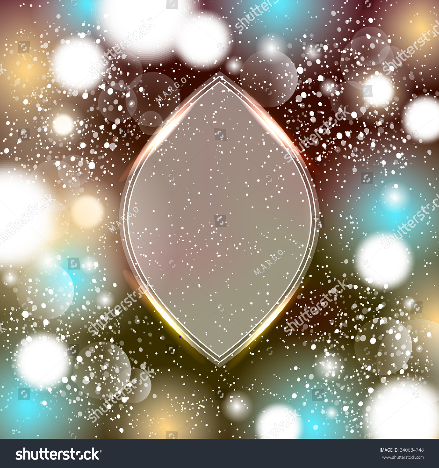 Frame Your Text On Background Light Stock Vector (Royalty Free ...