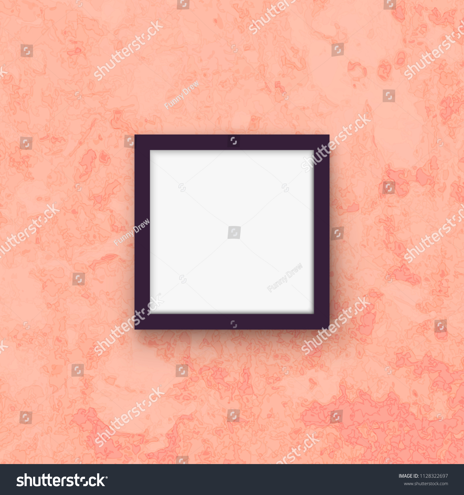 Frame Hanging On Wall Realistic Vector Stock Vector (Royalty Free ...