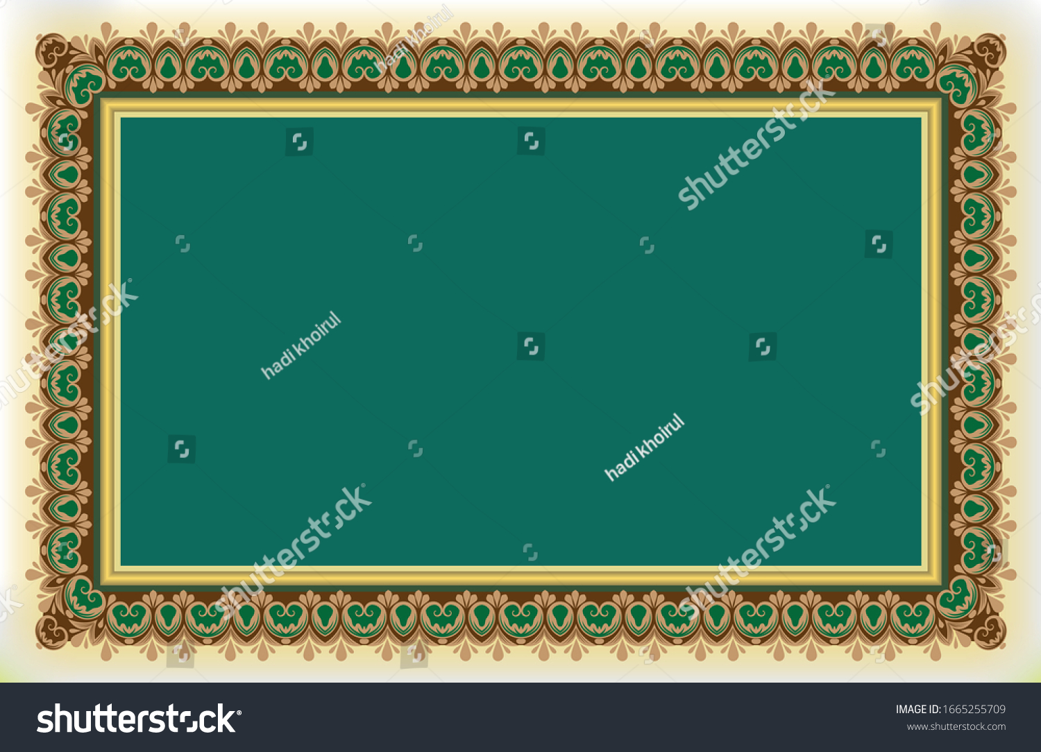 Frame Mushaf Al Kuran Vector Stock Vector (Royalty Free) 1665255709
