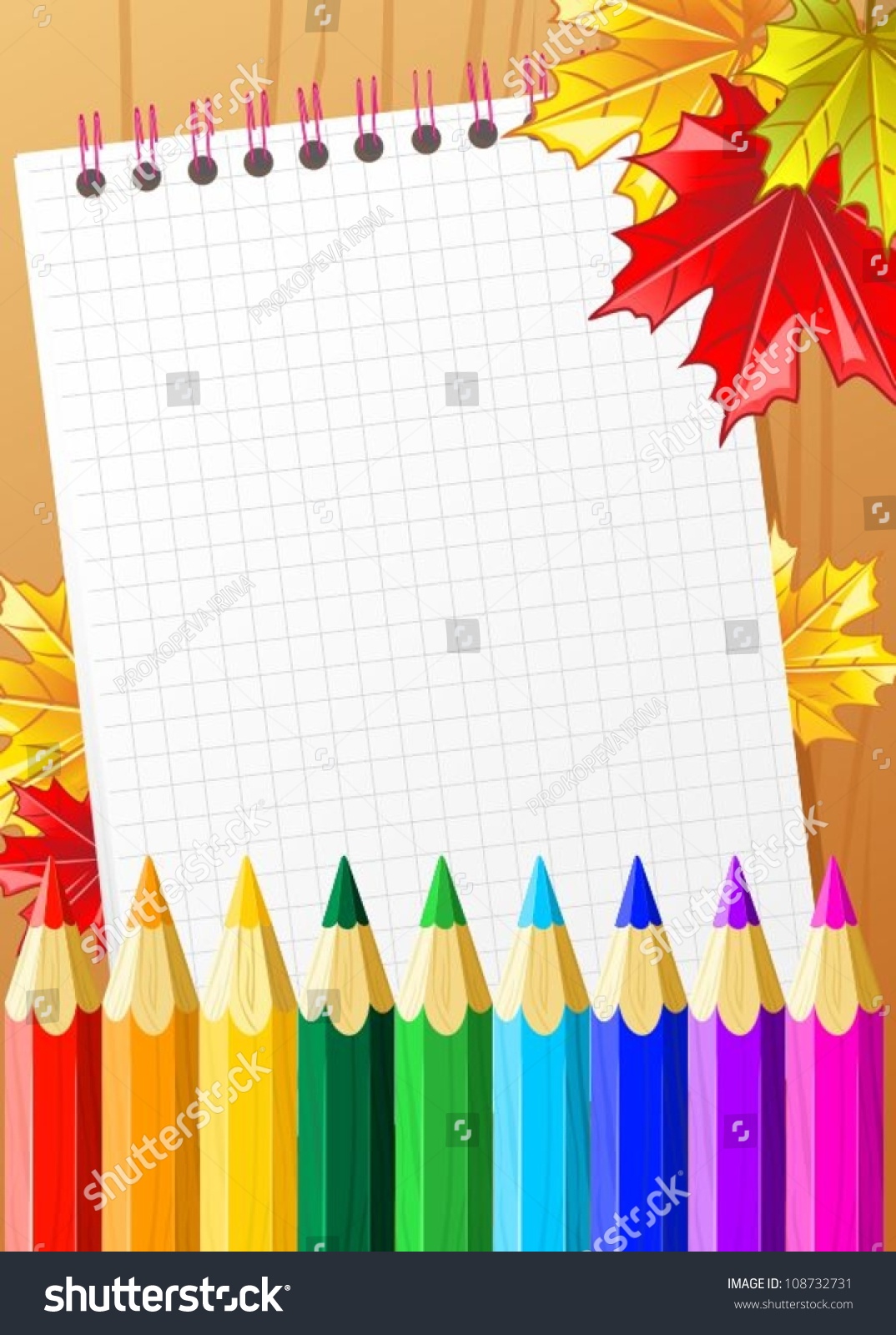 Frame Pencil Stock Vector (Royalty Free) 108732731