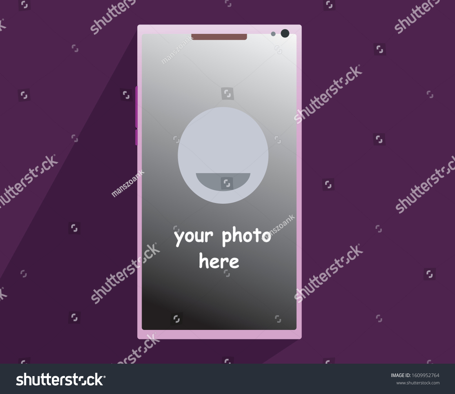 Frame Handphone Style Flat Design Vector Stock Vector (Royalty Free ...