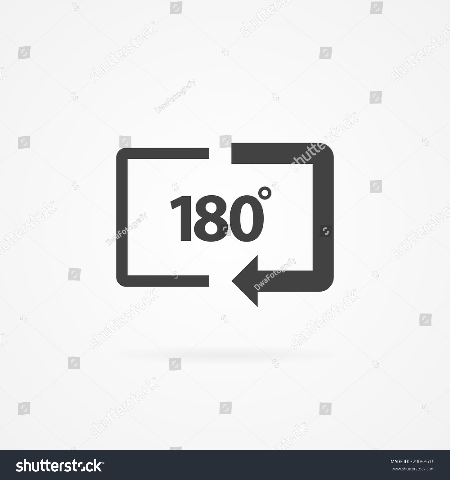 Frame Arrow 180 Degree Text Inside Stock Vector (Royalty Free) 329098616