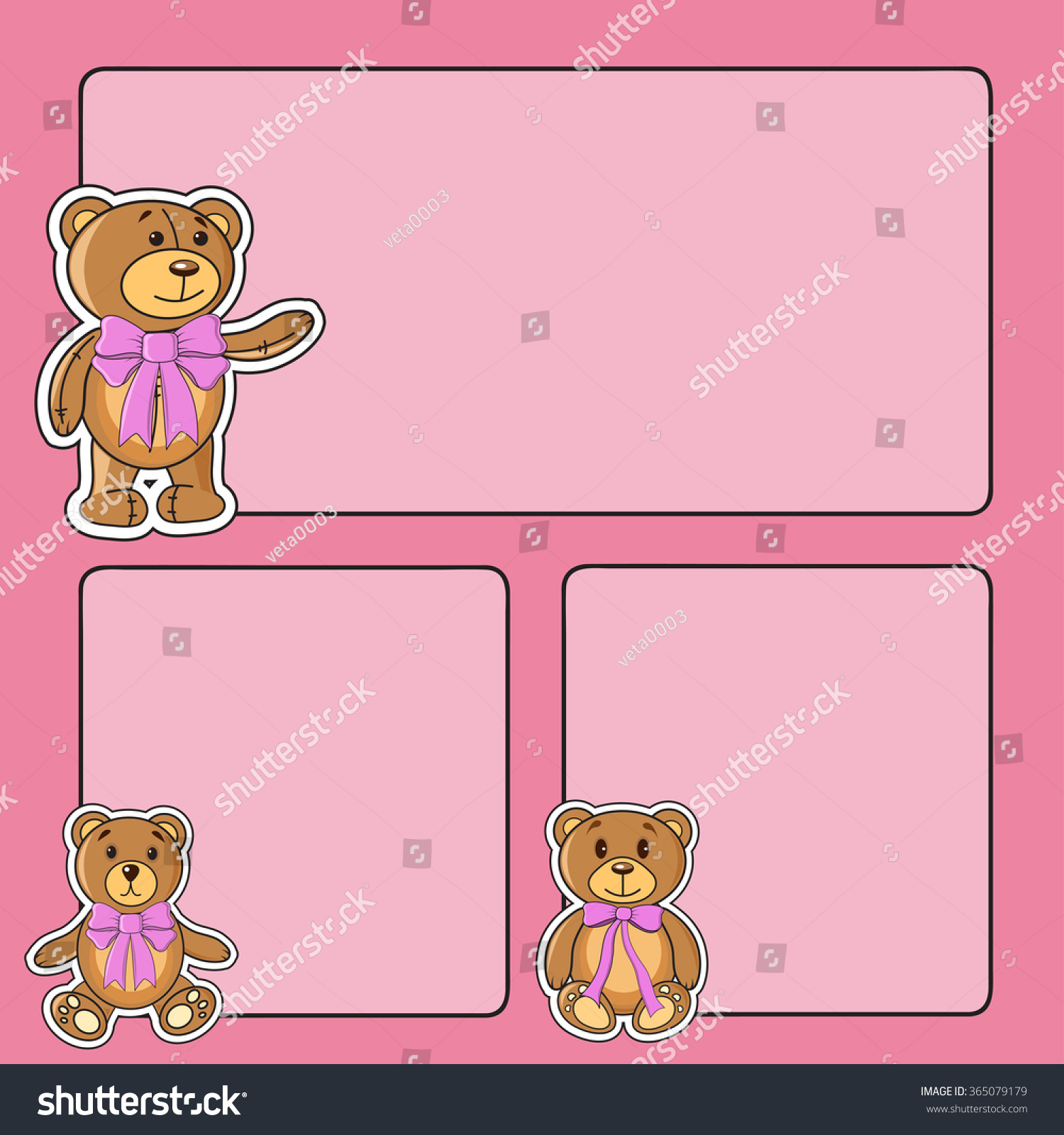 Frame Bears Vector Stock Vector (Royalty Free) 365079179