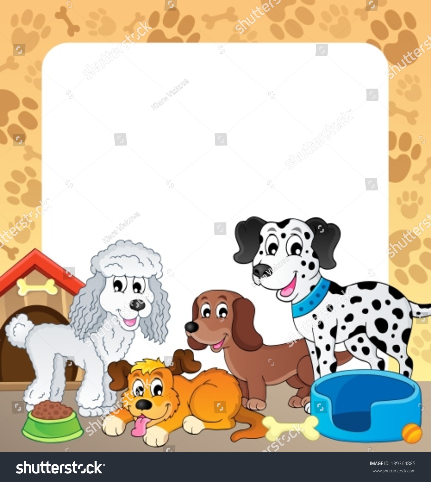 Frame Dog Theme 1 Eps10 Vector Stock Vector (Royalty Free) 139364885 ...