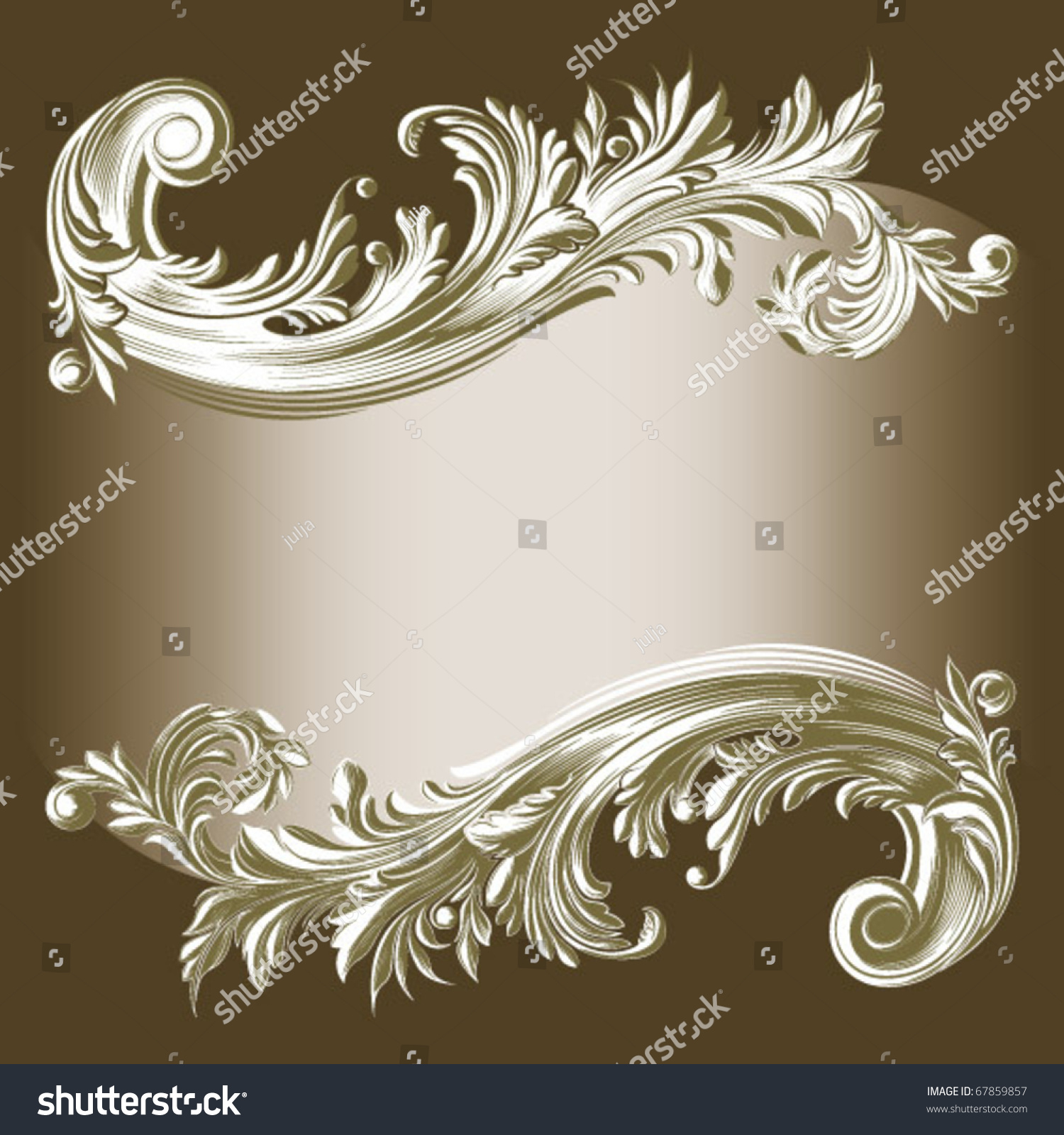 Frame Filigree Design Element Stock Vector (Royalty Free) 67859857