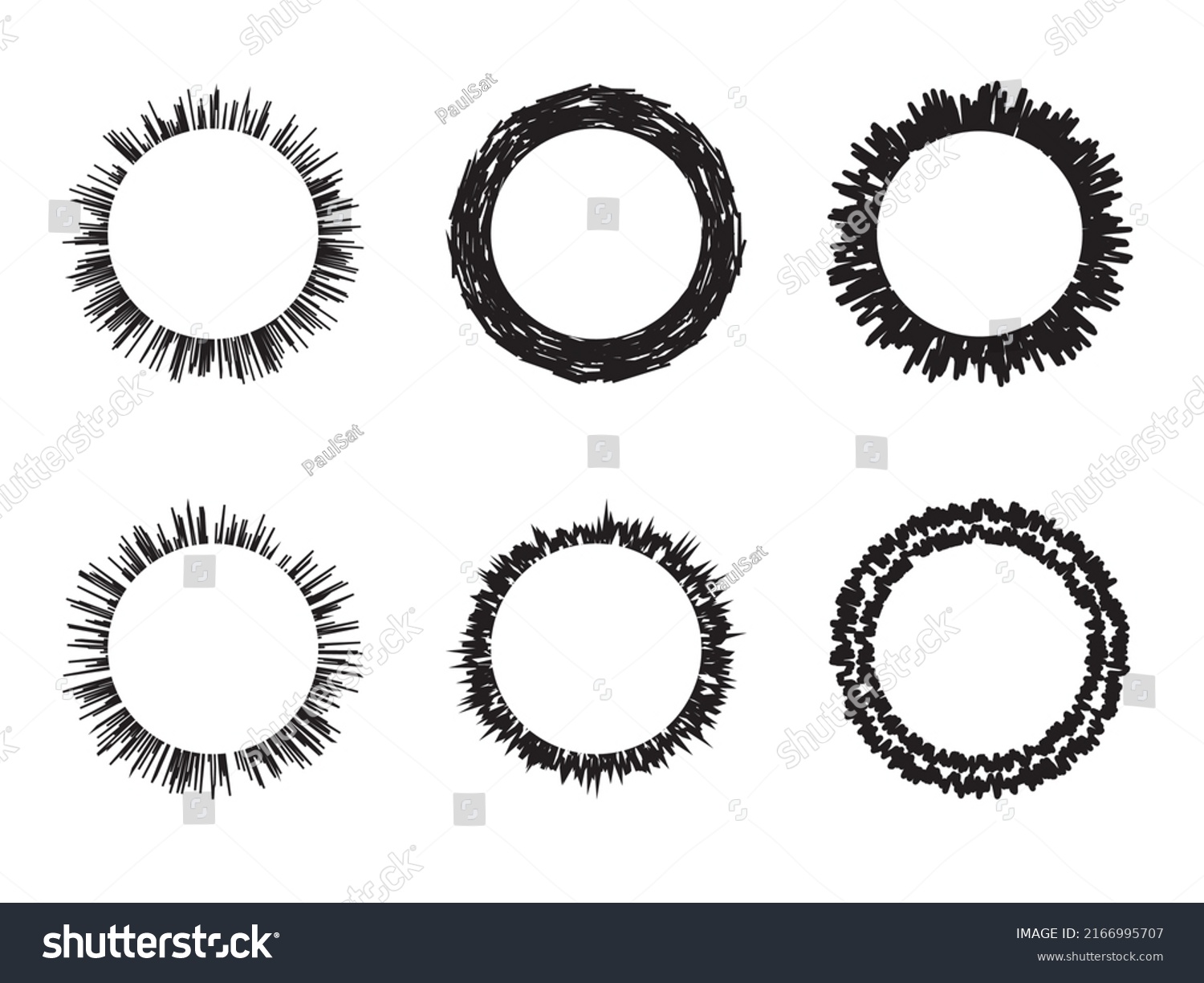 Frames Collection Set Different Shapes Frames Stock Vector (Royalty ...