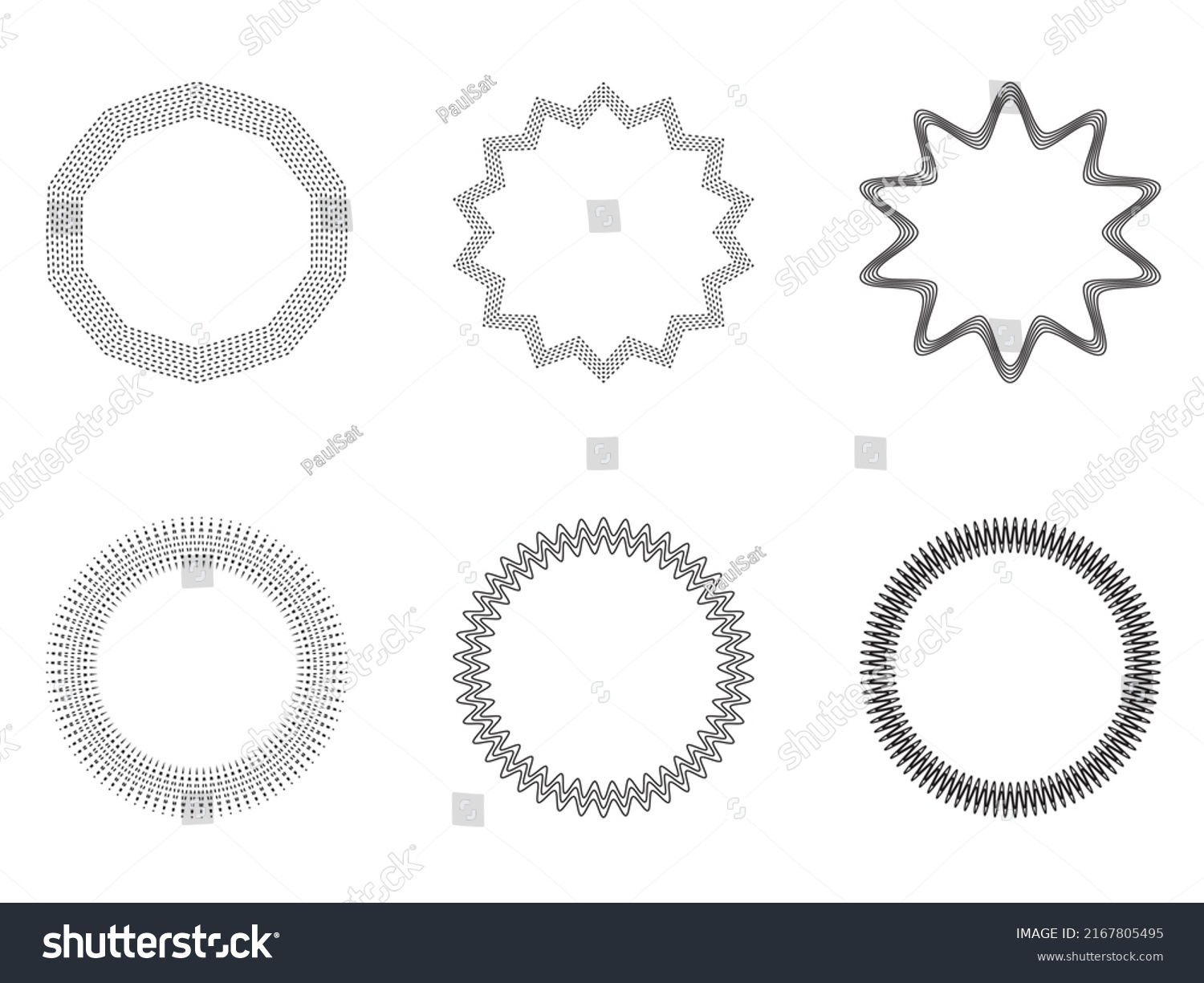Frames Collection Set Different Size Frames Stock Vector (Royalty Free ...