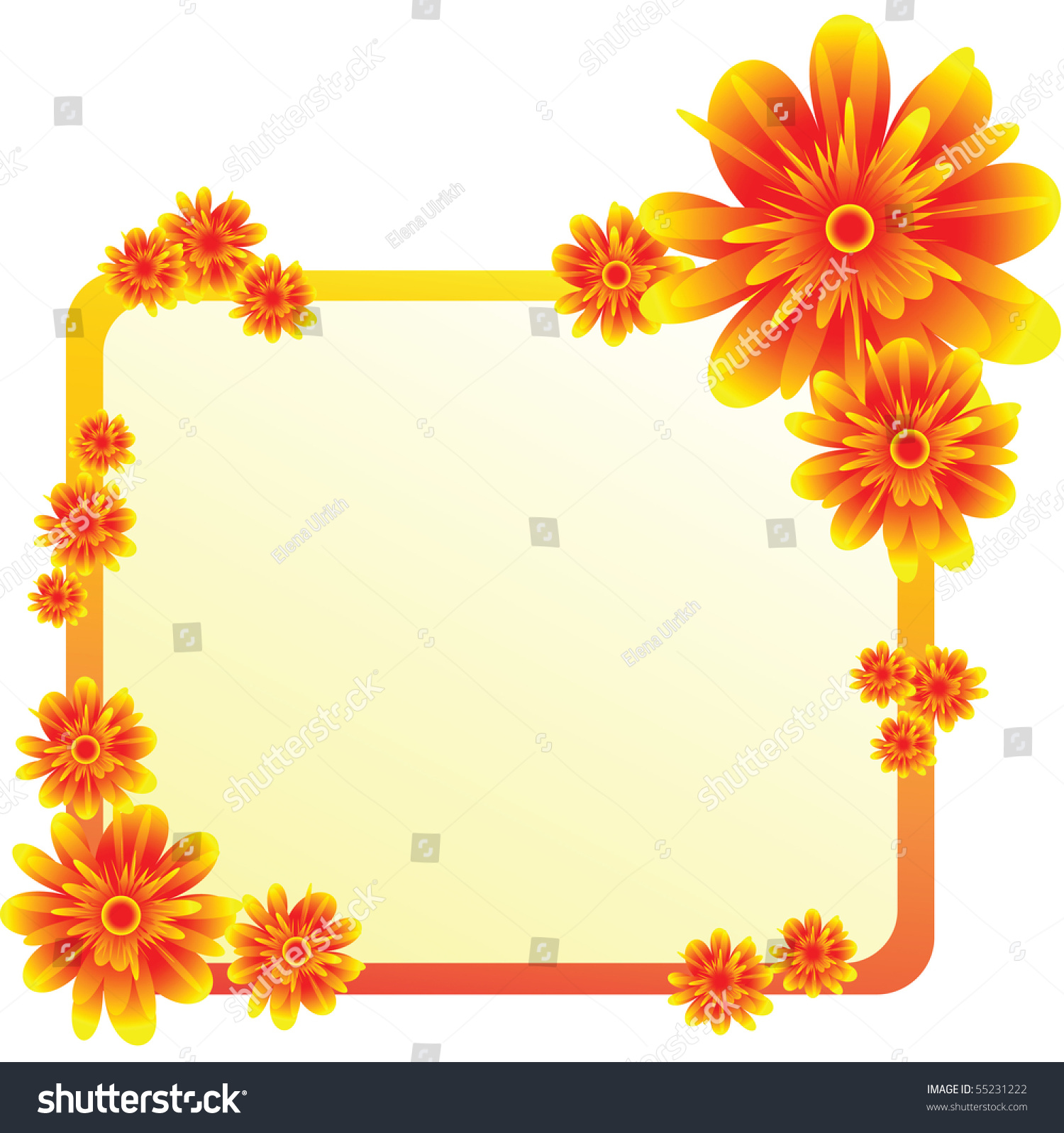 Framework Bright Colours Vector Illustration Stock Vector (Royalty Free ...