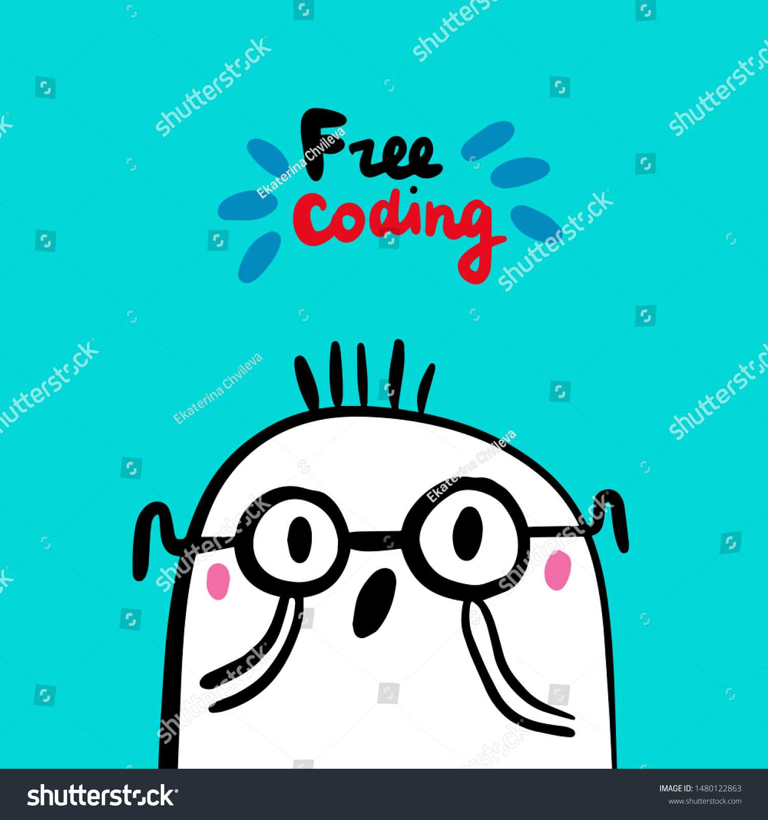 Free Coding Hand Drawn Vector Illustration: vector de stock (libre de ...