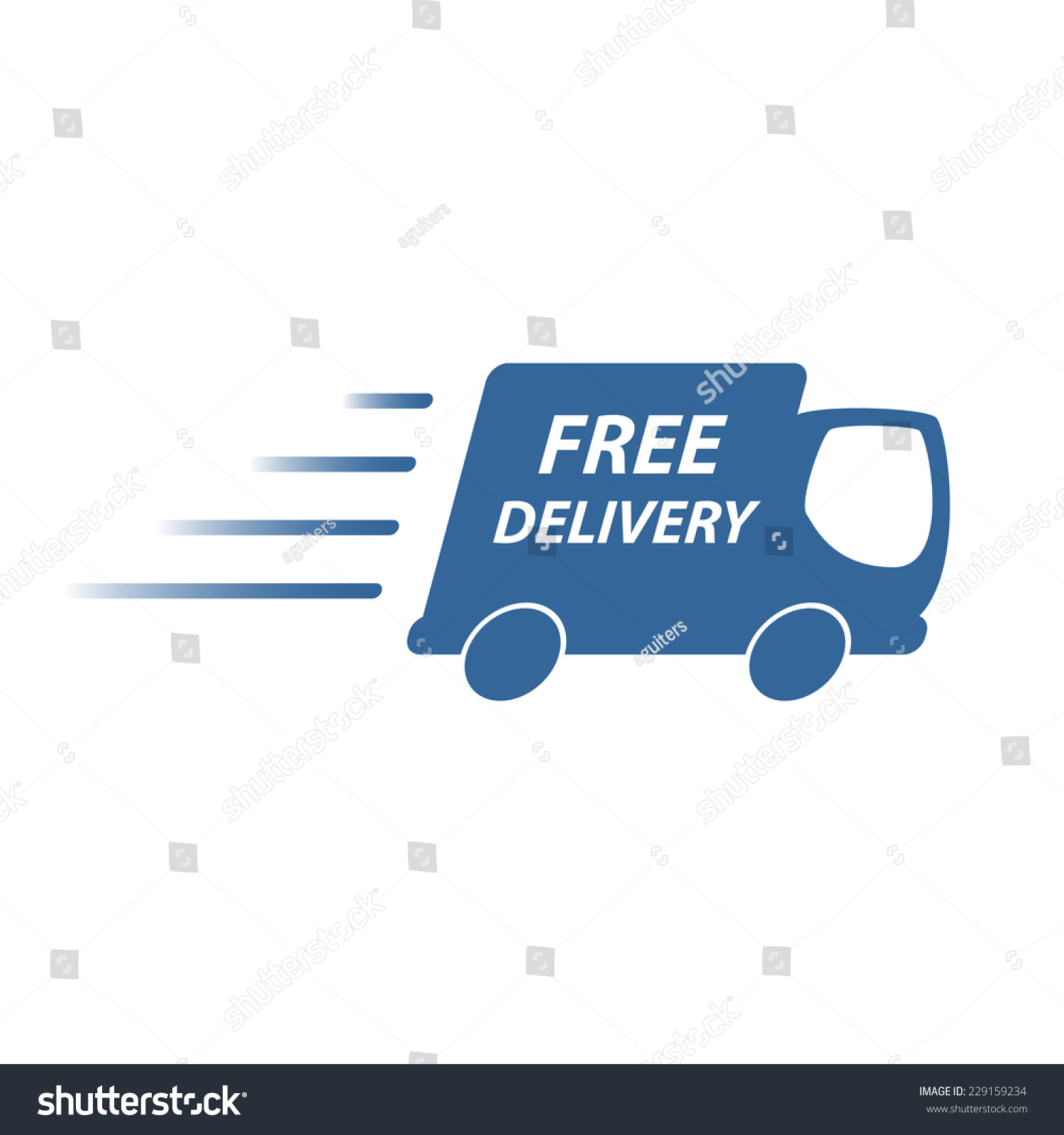 Free Delivery Icon Stock Vector (Royalty Free) 229159234 - Shutterstock