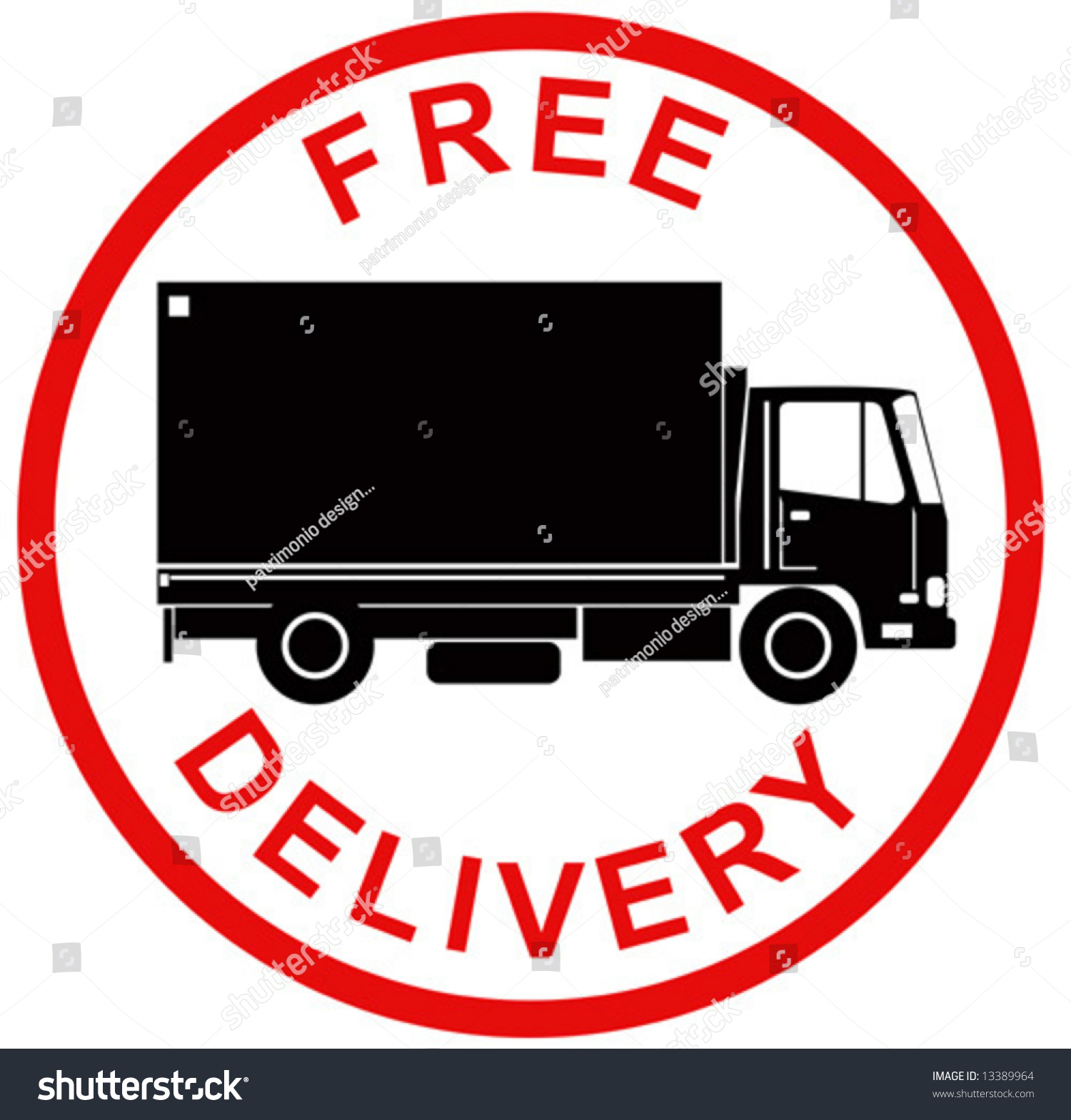 Free Delivery Symbol Stock Vector (Royalty Free) 13389964