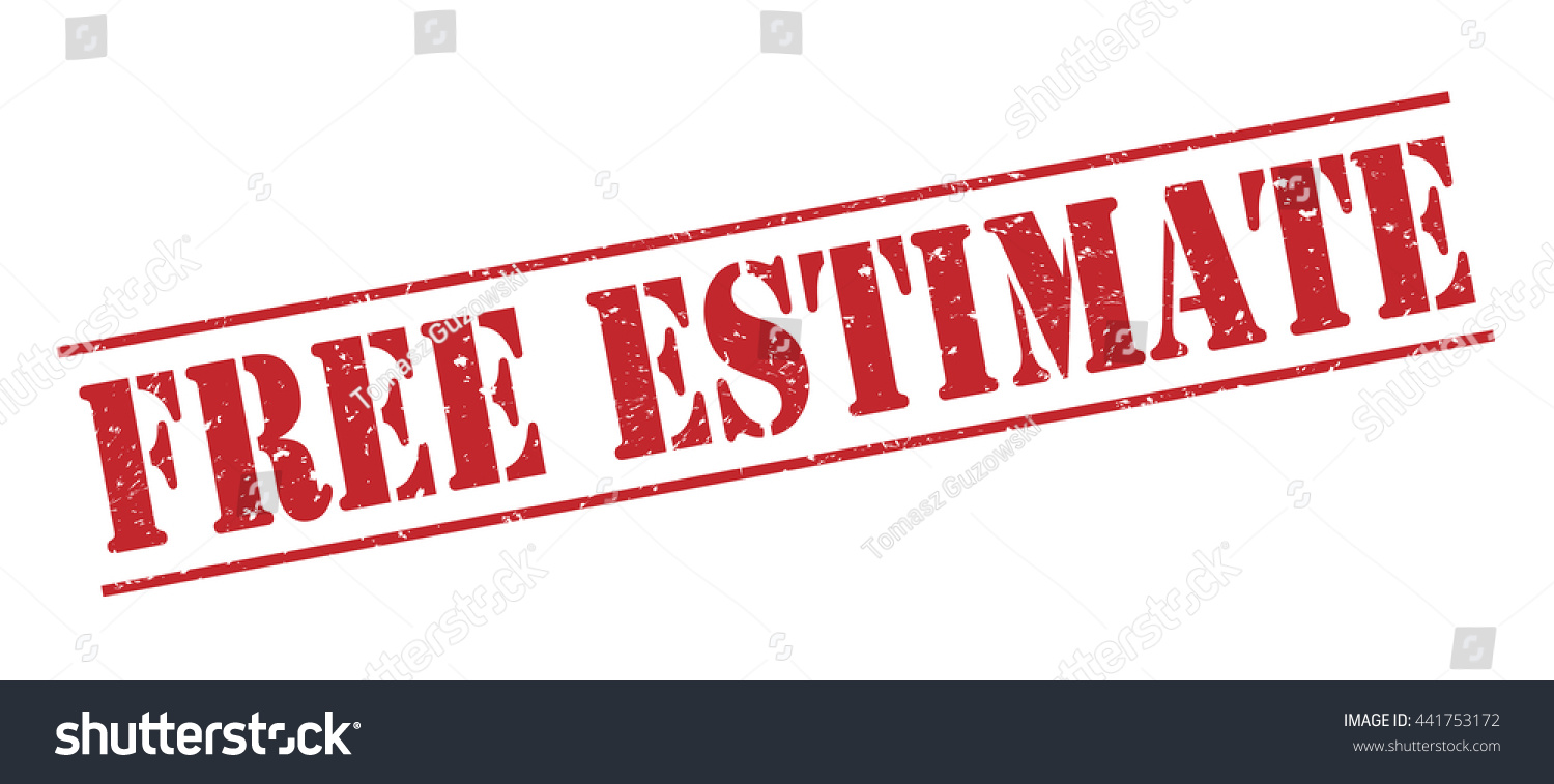 Free Estimate Vector Stamp On White Stock Vector (Royalty Free) 441753172