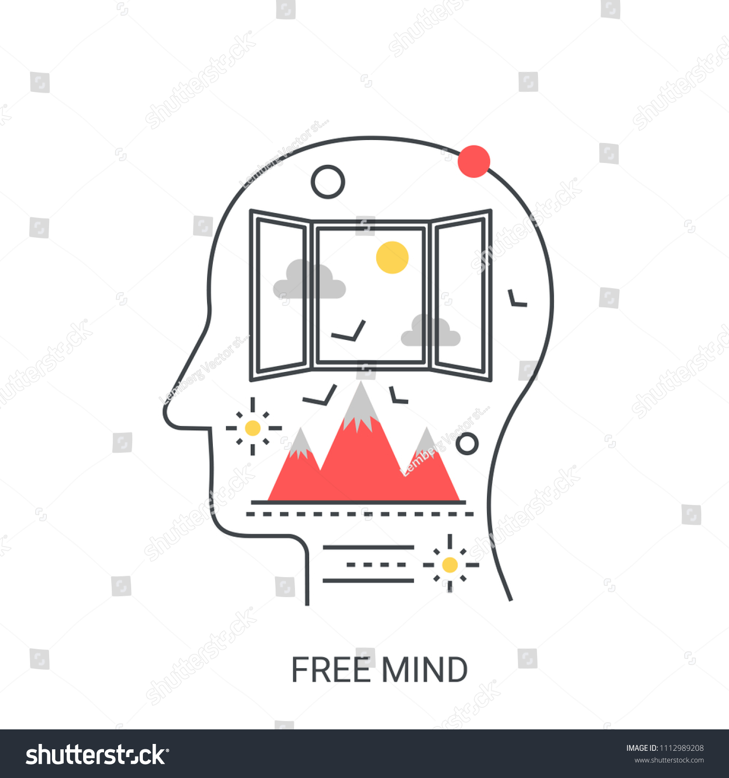 Free Mind Vector Illustration Concept Stock Vector (Royalty Free ...