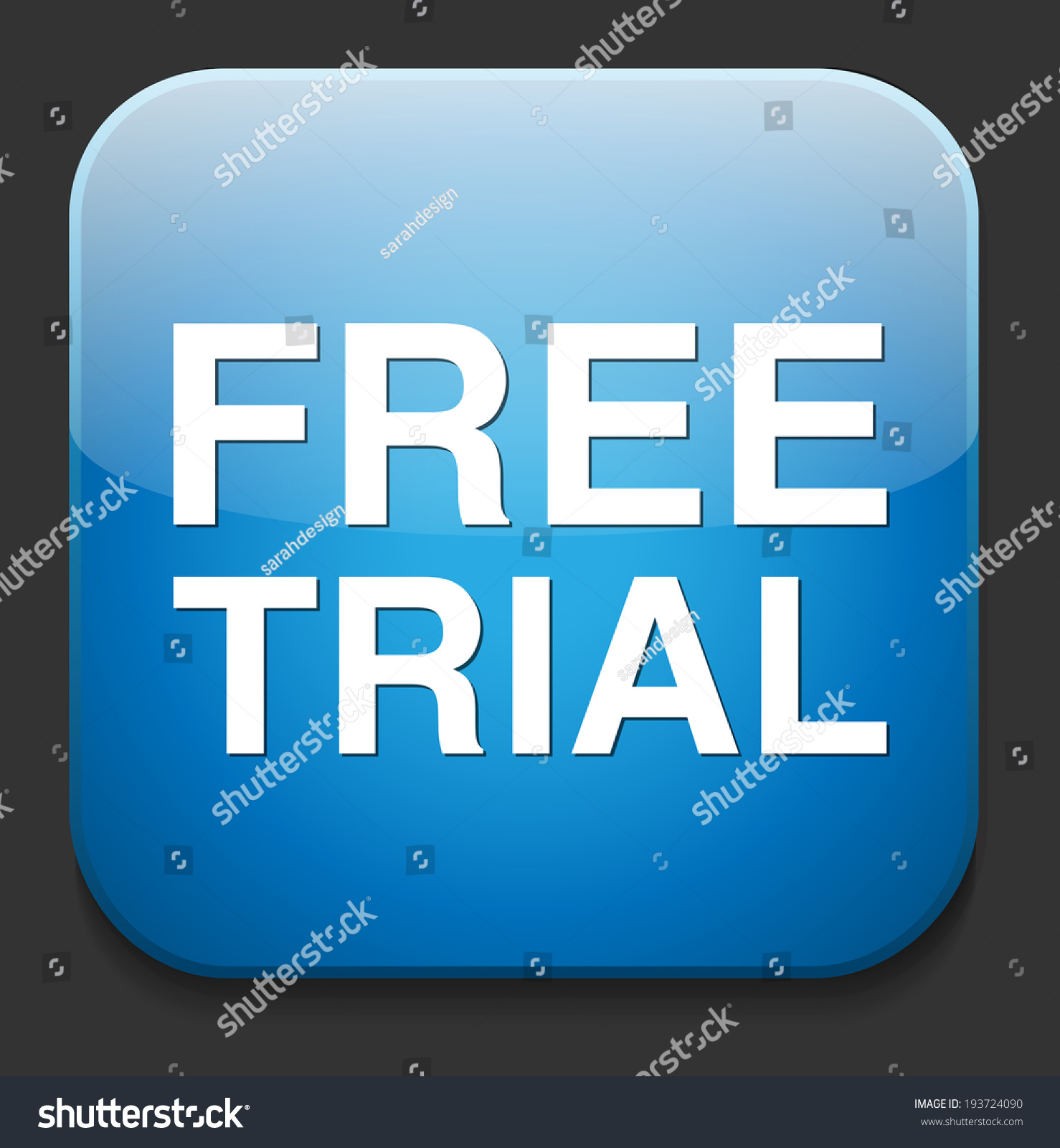 Free Trial Icon Stock Vector (Royalty Free) 193724090 | Shutterstock