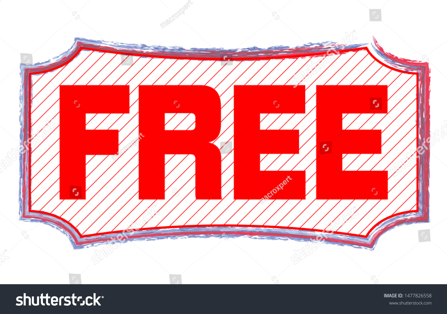 Free Vector Sticker Free Label Vector Stock Vector (Royalty Free ...