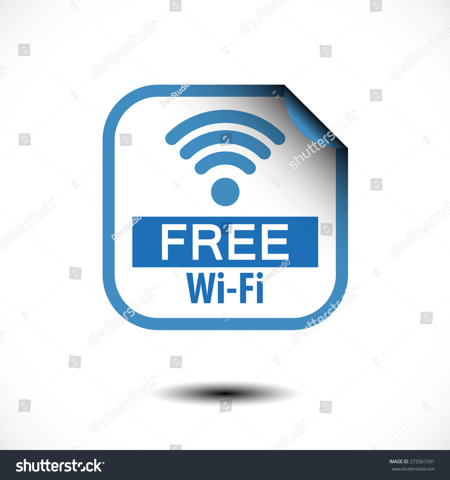 Free Wifi Vector Label Stock Vector (Royalty Free) 272567291 | Shutterstock