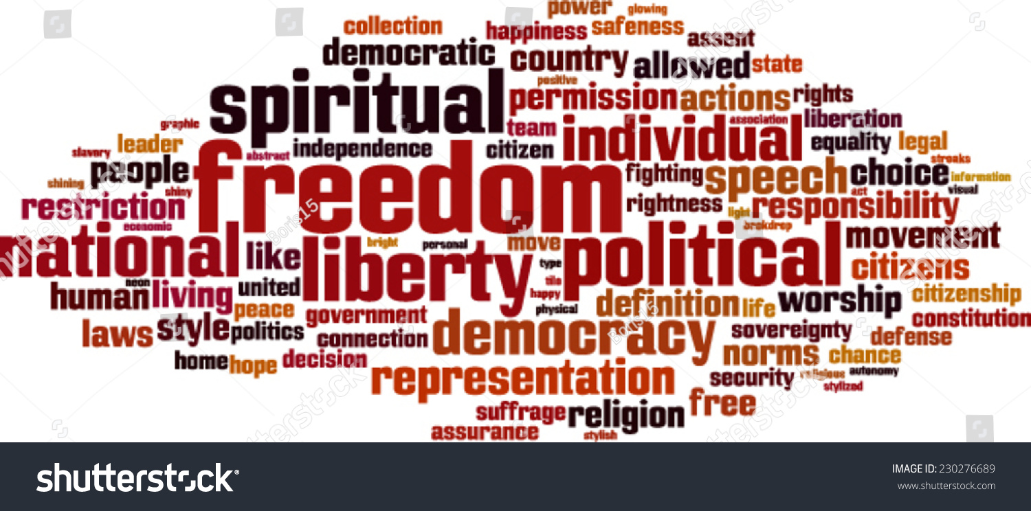 Freedom Word Cloud Concept Vector Illustration Stock Vector (Royalty ...