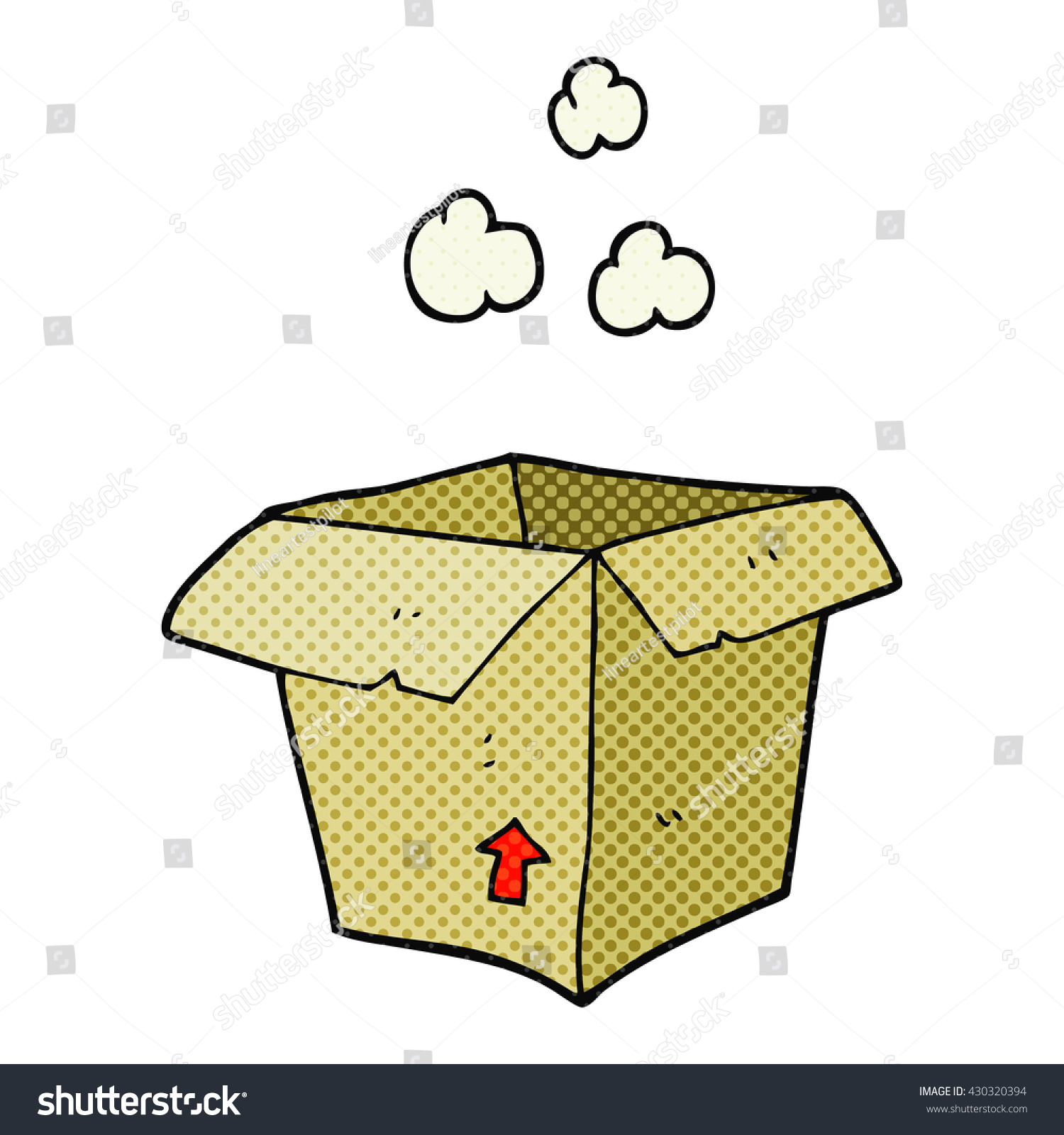 Freehand Drawn Cartoon Empty Box Stock Vector (Royalty Free) 430320394 ...