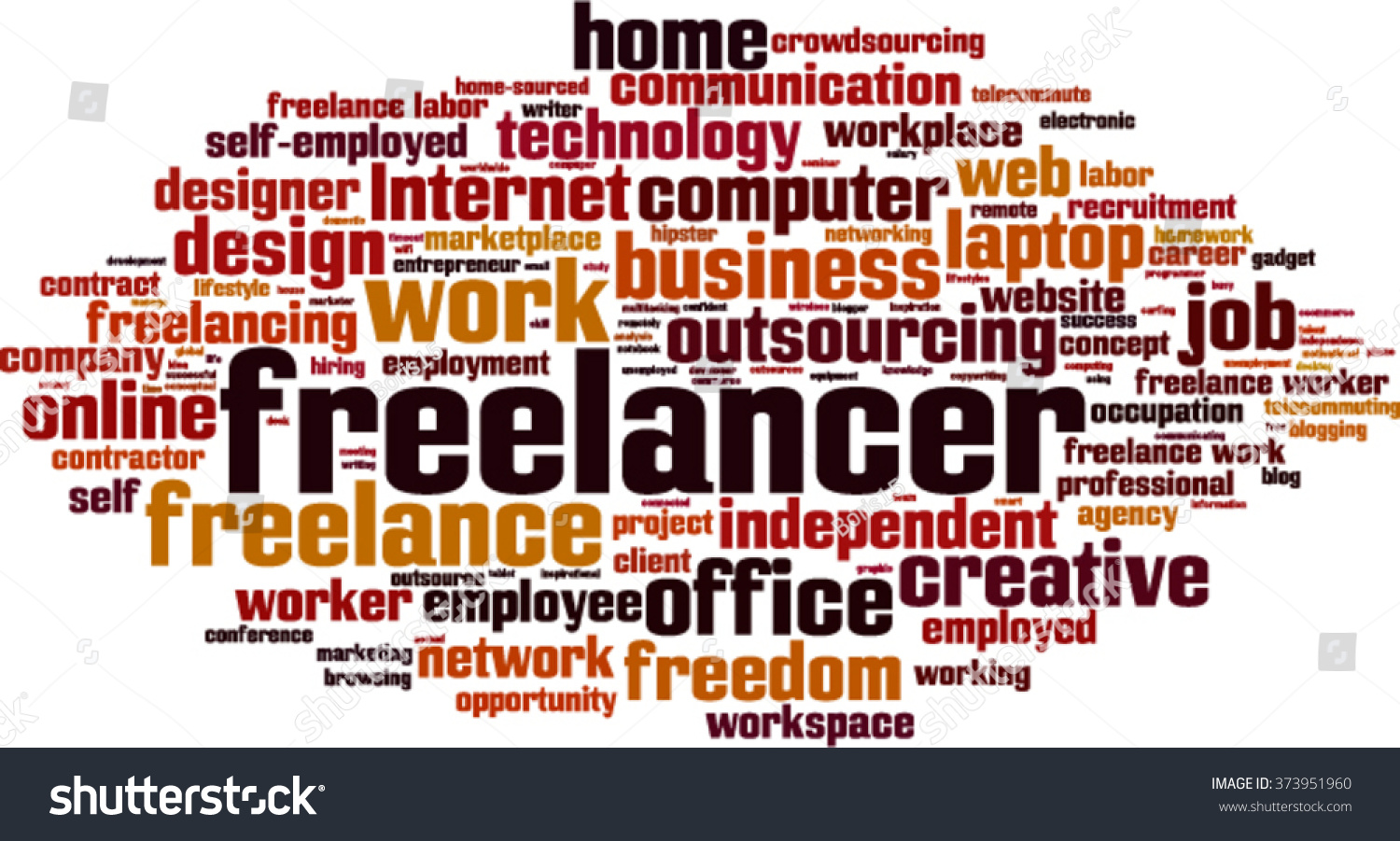 Freelancer Word Cloud Concept Vector Illustration Stock Vector (Royalty ...