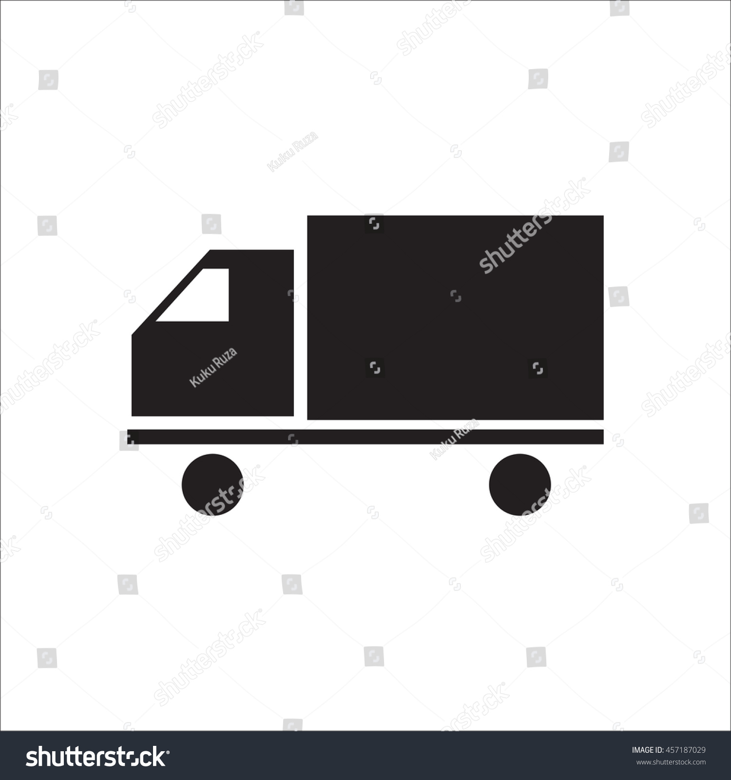 Freight Car Icon Vector Stock Vector (Royalty Free) 457187029 ...