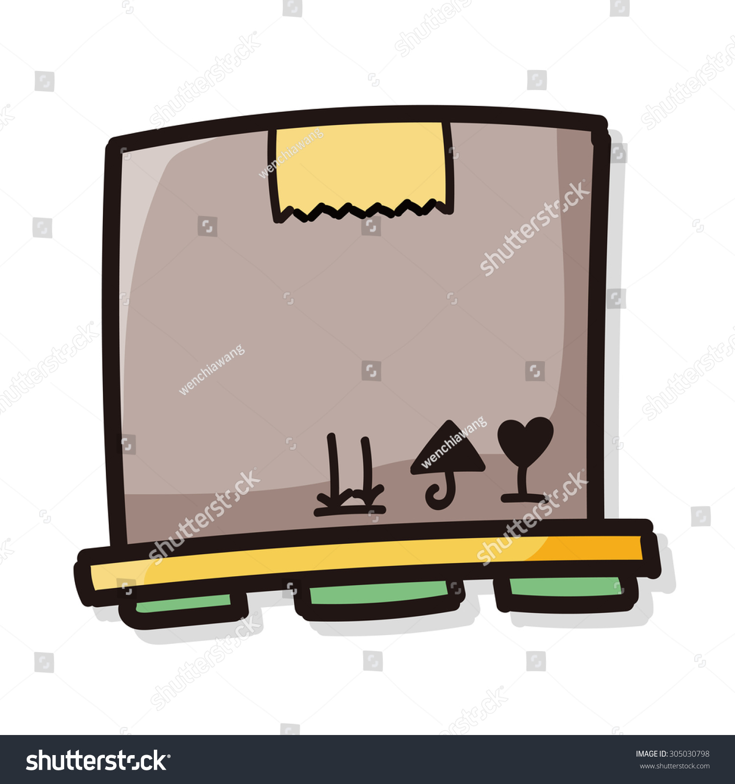 Freight Doodle Stock Vector (Royalty Free) 305030798 | Shutterstock