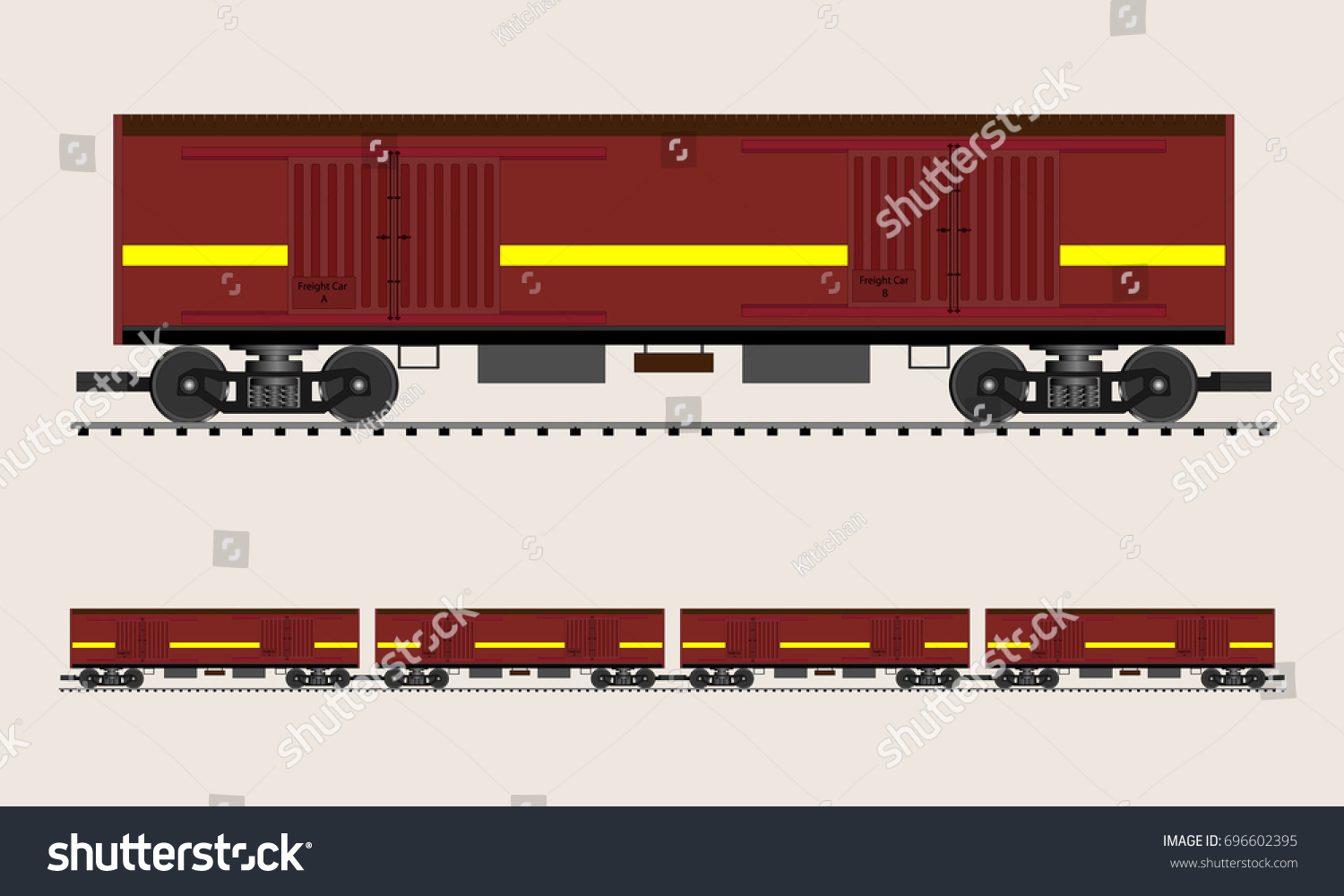 Freight Train Draw Cartoon Vector: เวกเตอร์สต็อก (ปลอดค่าลิขสิทธิ์ ...