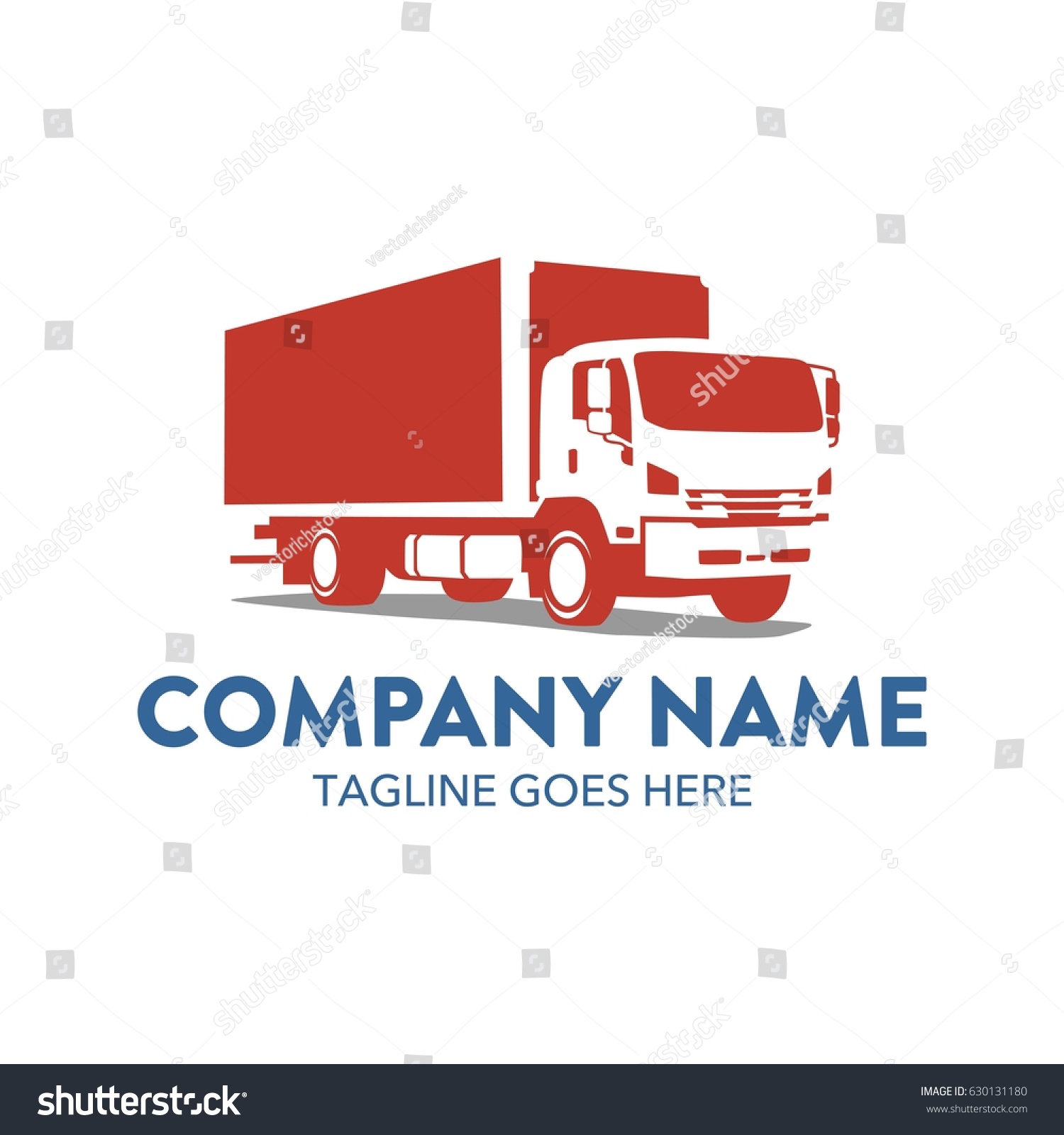 Freight Truck Logo Template Stock Vector (Royalty Free) 630131180 ...
