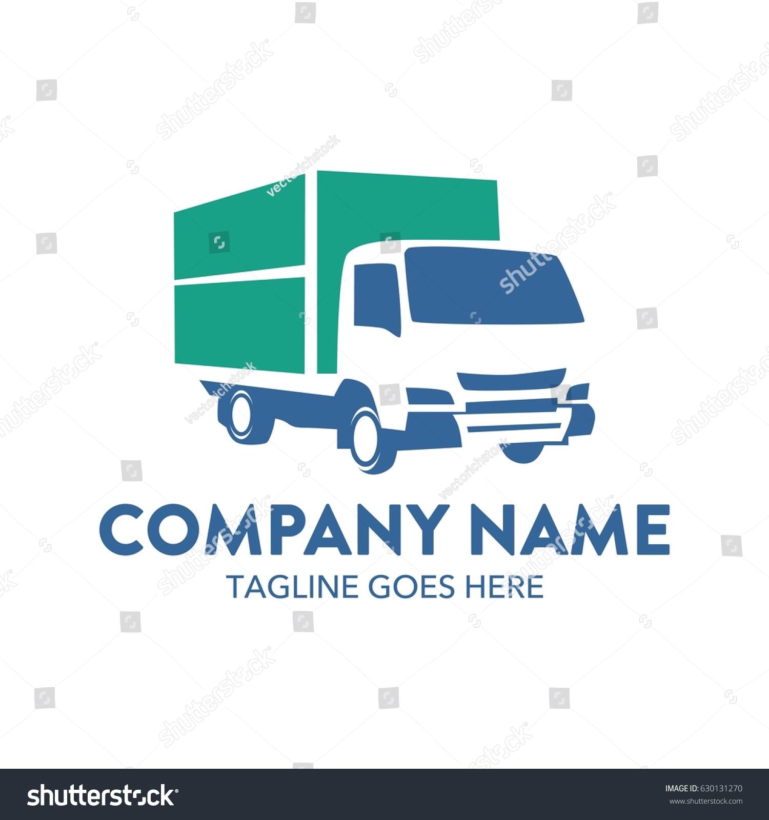 Freight Truck Logo Template Stock Vector (Royalty Free) 630131270 ...
