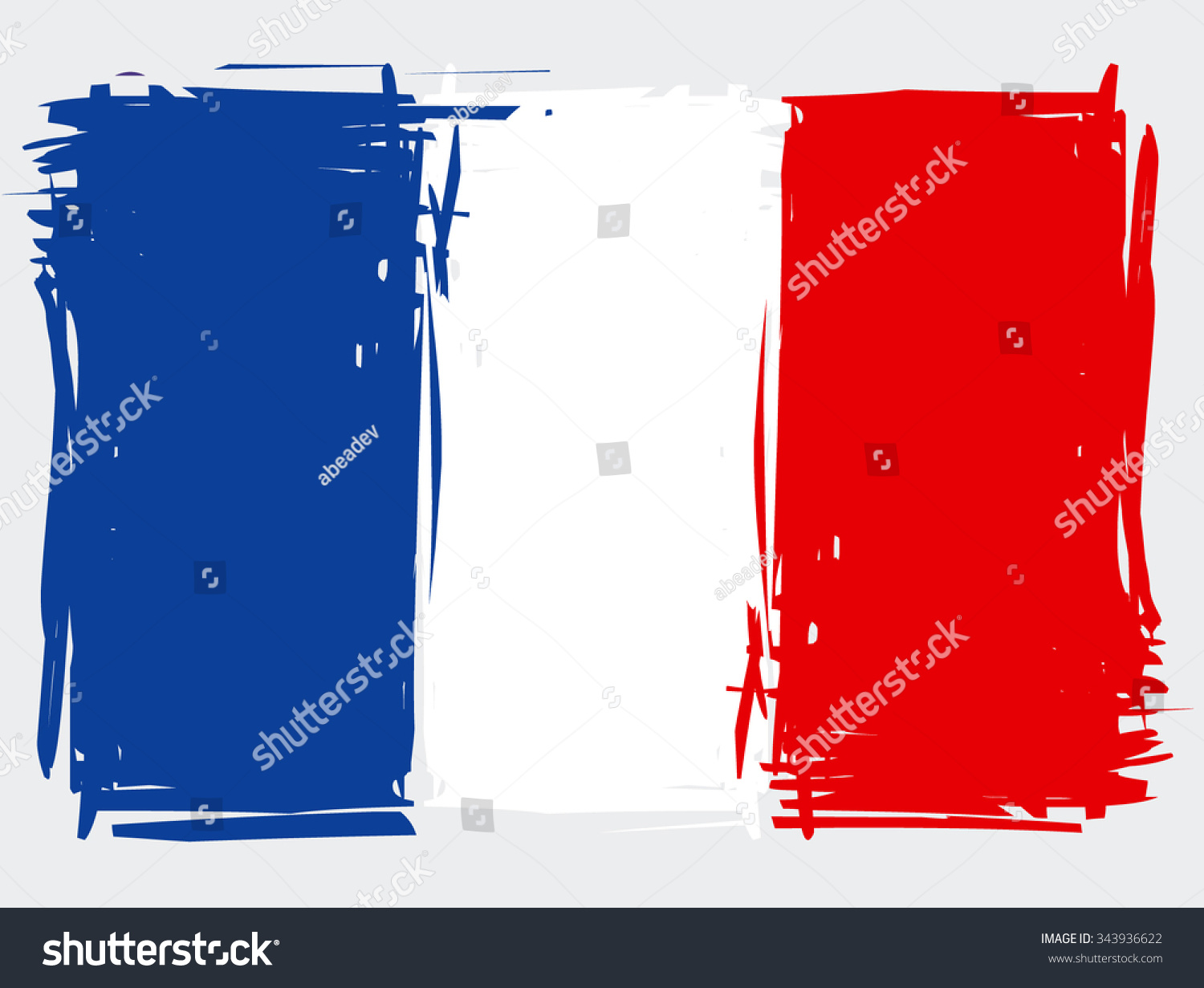 French Flag Stock Vector (Royalty Free) 343936622 | Shutterstock
