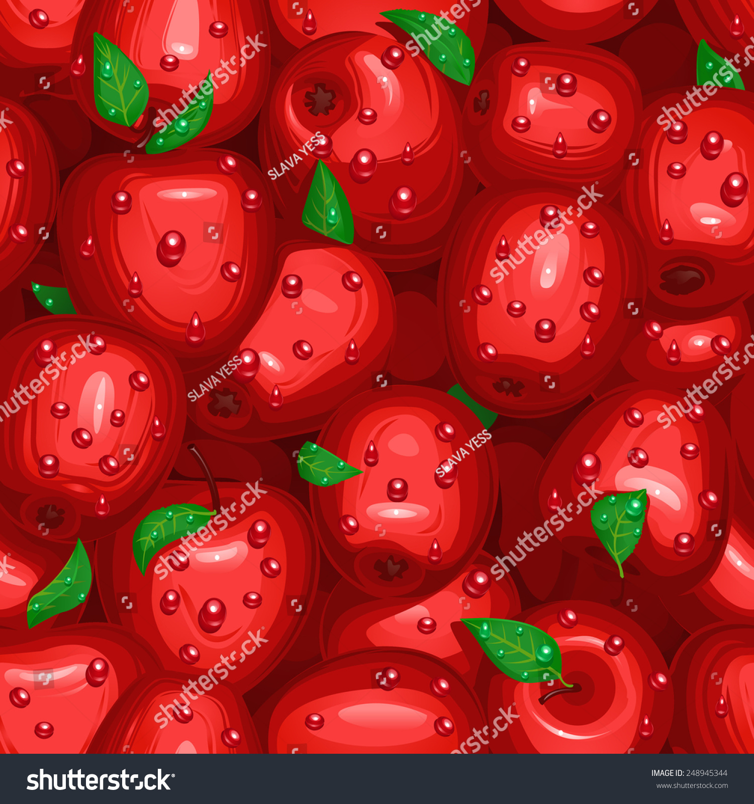 Fresh Apples Seamless Texture Stock Vector (Royalty Free) 248945344 ...