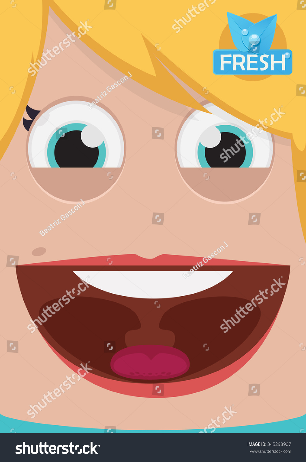 Fresh Breath Vector Illustration Stock Vector (Royalty Free) 345298907