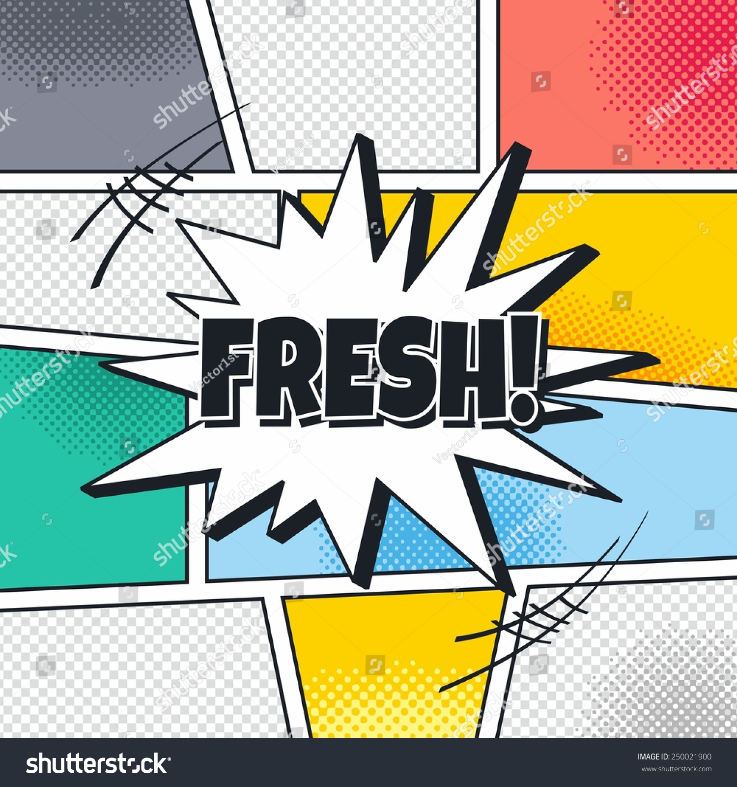 Fresh Cartoon Theme Blasting Speech Stock Vector (Royalty Free ...