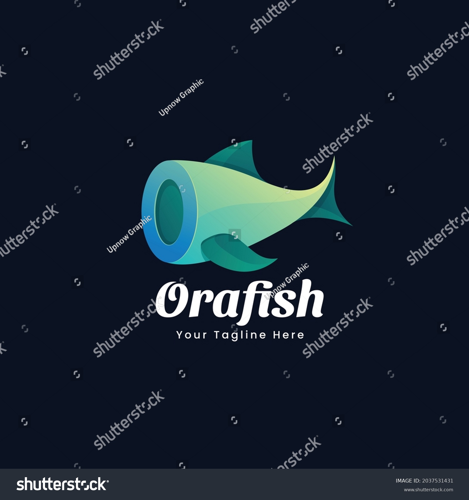 Fresh Fish Logo Template Design Editable Stock Vector (Royalty Free ...