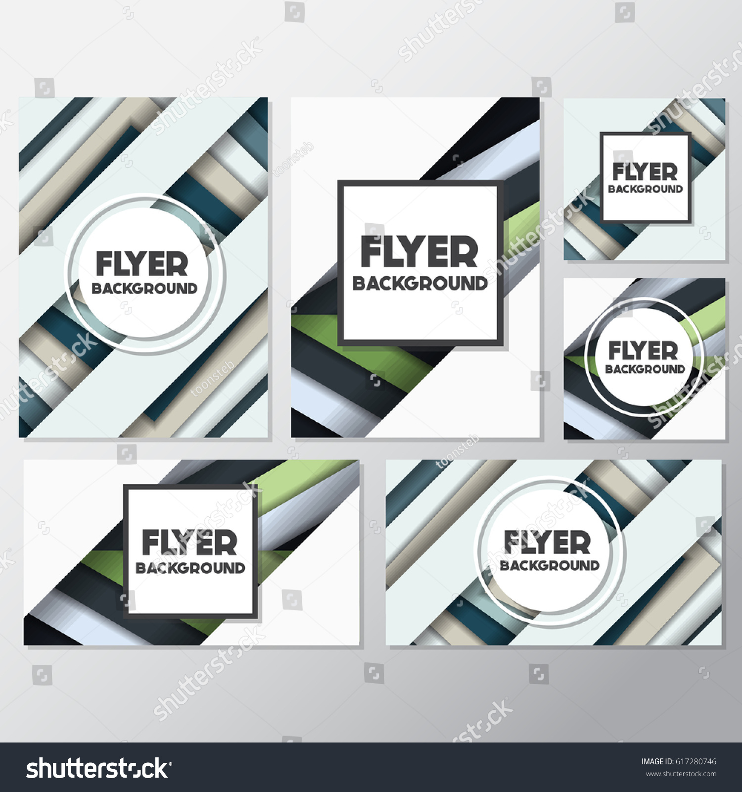 Fresh Flyer Style Background Design Templatevector Stock Vector ...