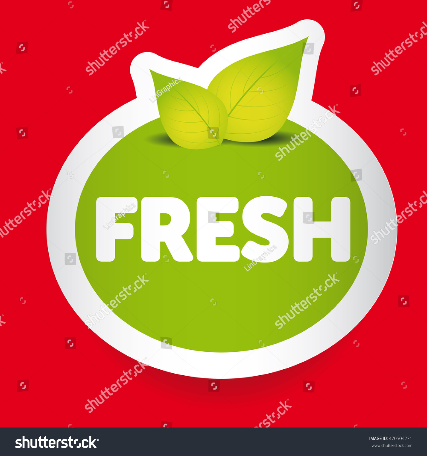 Fresh Food Label Vector Stock Vector 470504231 - Shutterstock