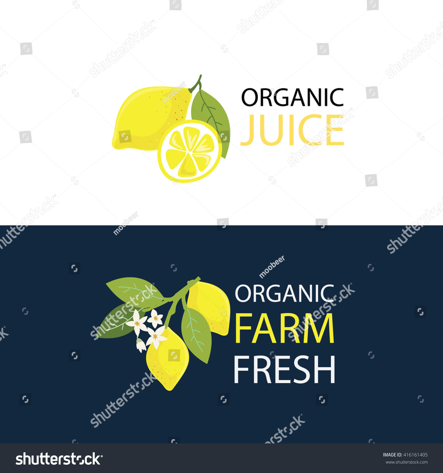Fresh Food Logo Vector Template Stock Vector (Royalty Free) 416161405