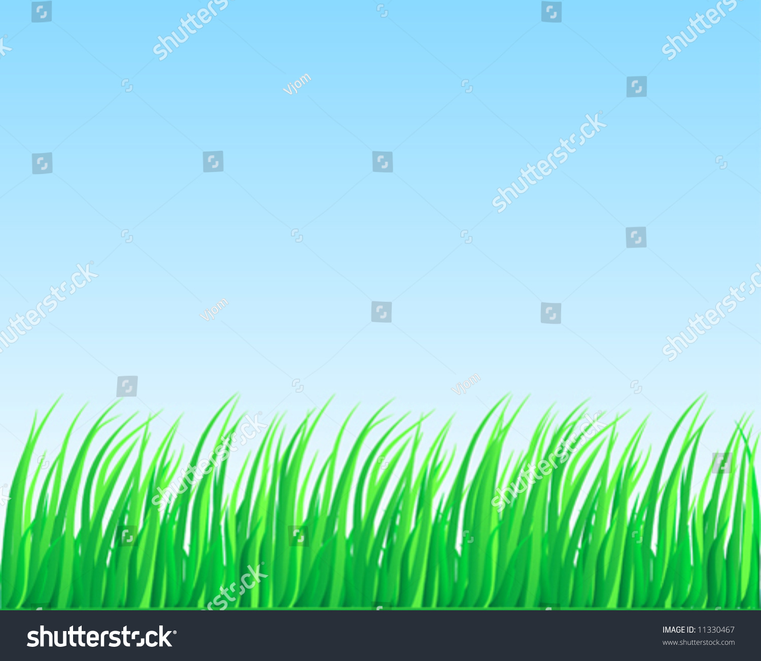 Fresh Green Grass Vector Illustration Stock Vector (Royalty Free ...