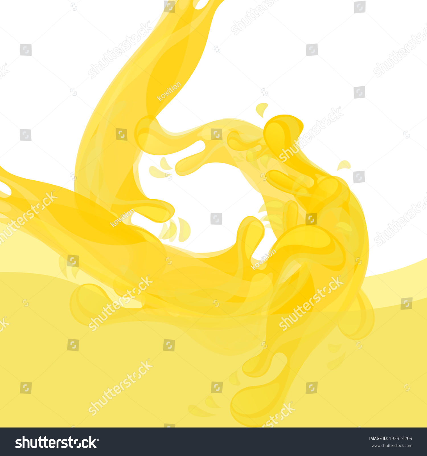 Fresh Mango Juice Splash Stock Vector (Royalty Free) 192924209 ...