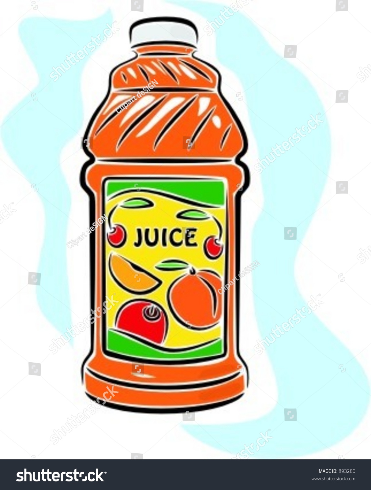 Fresh Natural Juicevector Illustration Stock Vector (Royalty Free ...