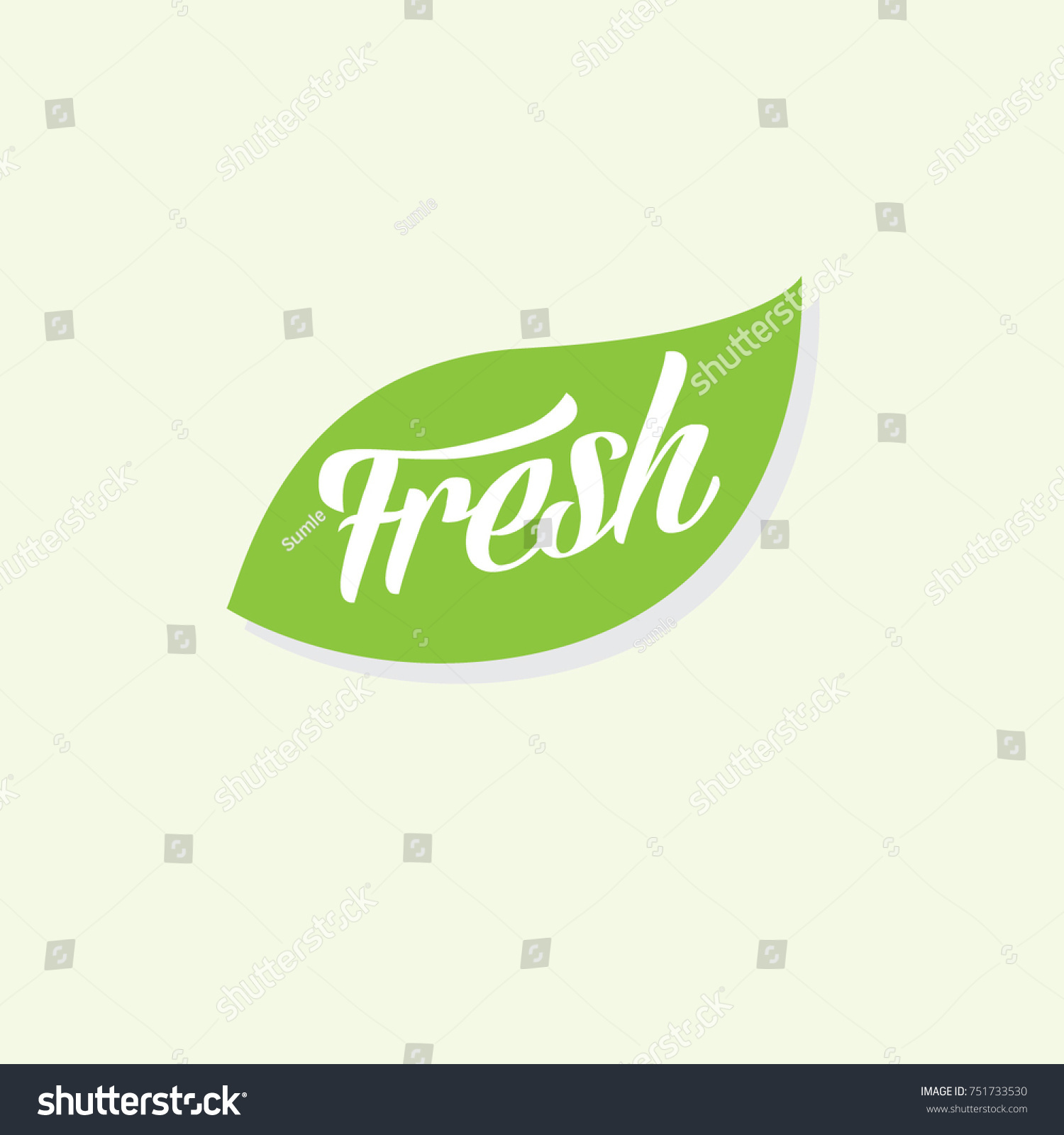 Fresh Stamp Vector Label Stock Vector (Royalty Free) 751733530