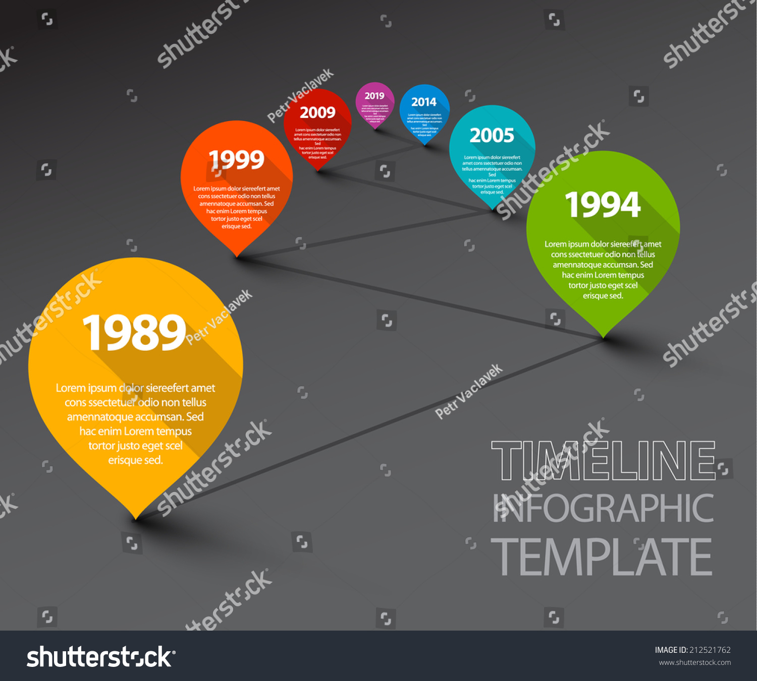 Fresh Vector Infographic Timeline Template Retro: Vector có sẵn (miễn ...